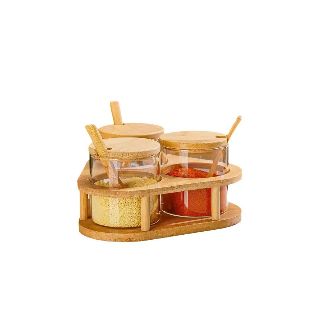 Compre Conjunto de Potes de Vidro para Temperos de Cozinha, Caixa ...